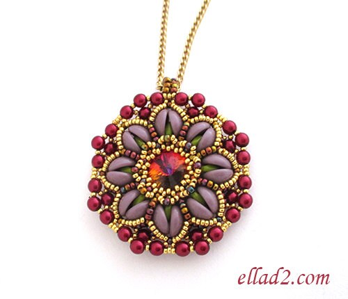 Tutorial Aurora Pendant Beading Tutorial PDF Instant - Etsy