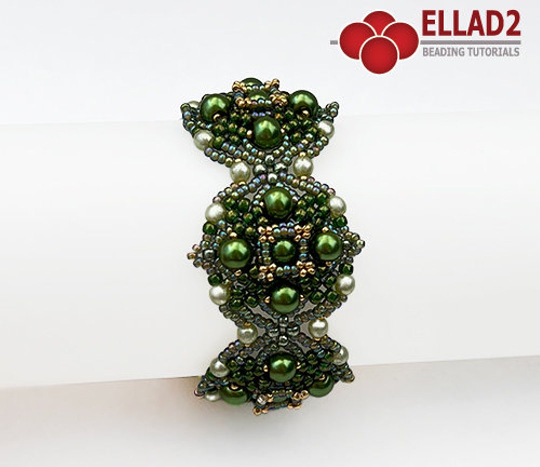 Tutorial Aria Bracelet - Beading Tutorial, Instant Download, PDF File ...