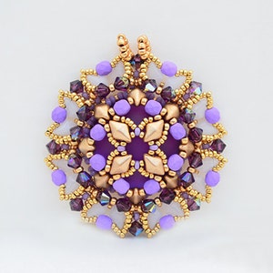 Tutorial Aiko Pendant-beading Tutorial, Beading Pattern, Jewelry Tutorial, Ellad2 - Etsy