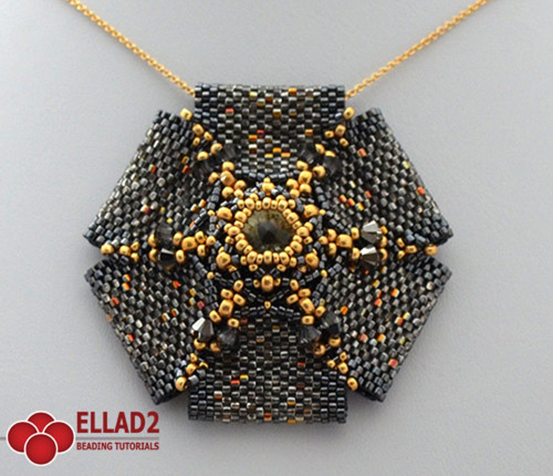 Tutorial Amarande Pendant Beading Tutorial Beading Pattern - Etsy