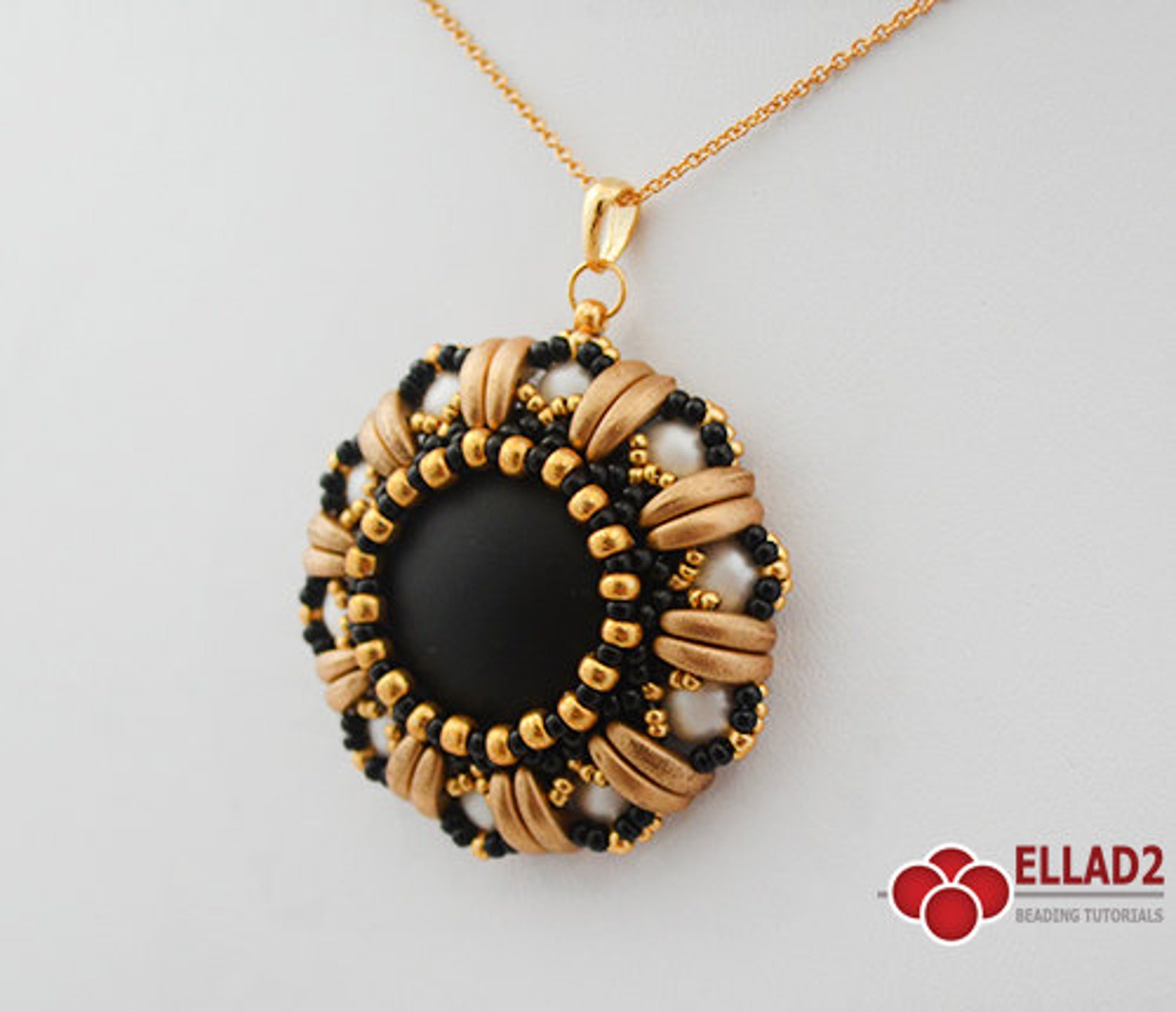 Tutorial Clea Pendant - Beading Pattern, Instant Download, Jewelry ...