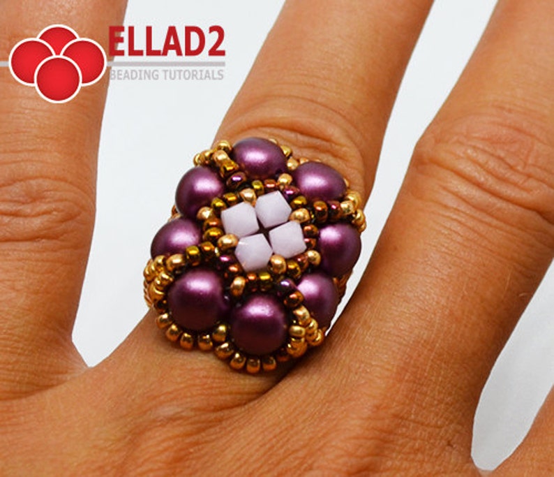 Tutorial Zoya Ring Beading Tutorial Beading Pattern | Etsy