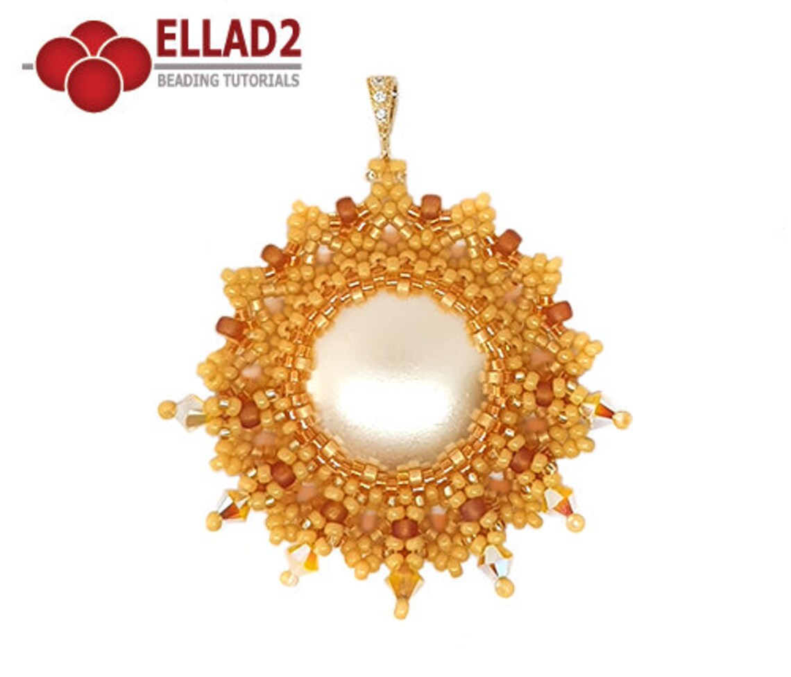 Tutorial Ellie Pendant - Beading Tutorial, Instant Download, Pdf File ...