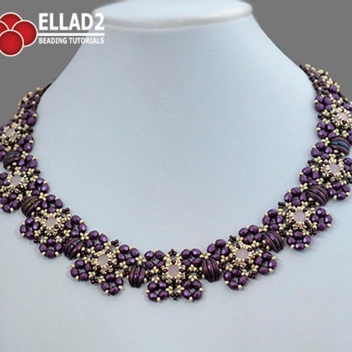 Tutorial Katja Necklace Beading Tutorial Beading Pattern - Etsy