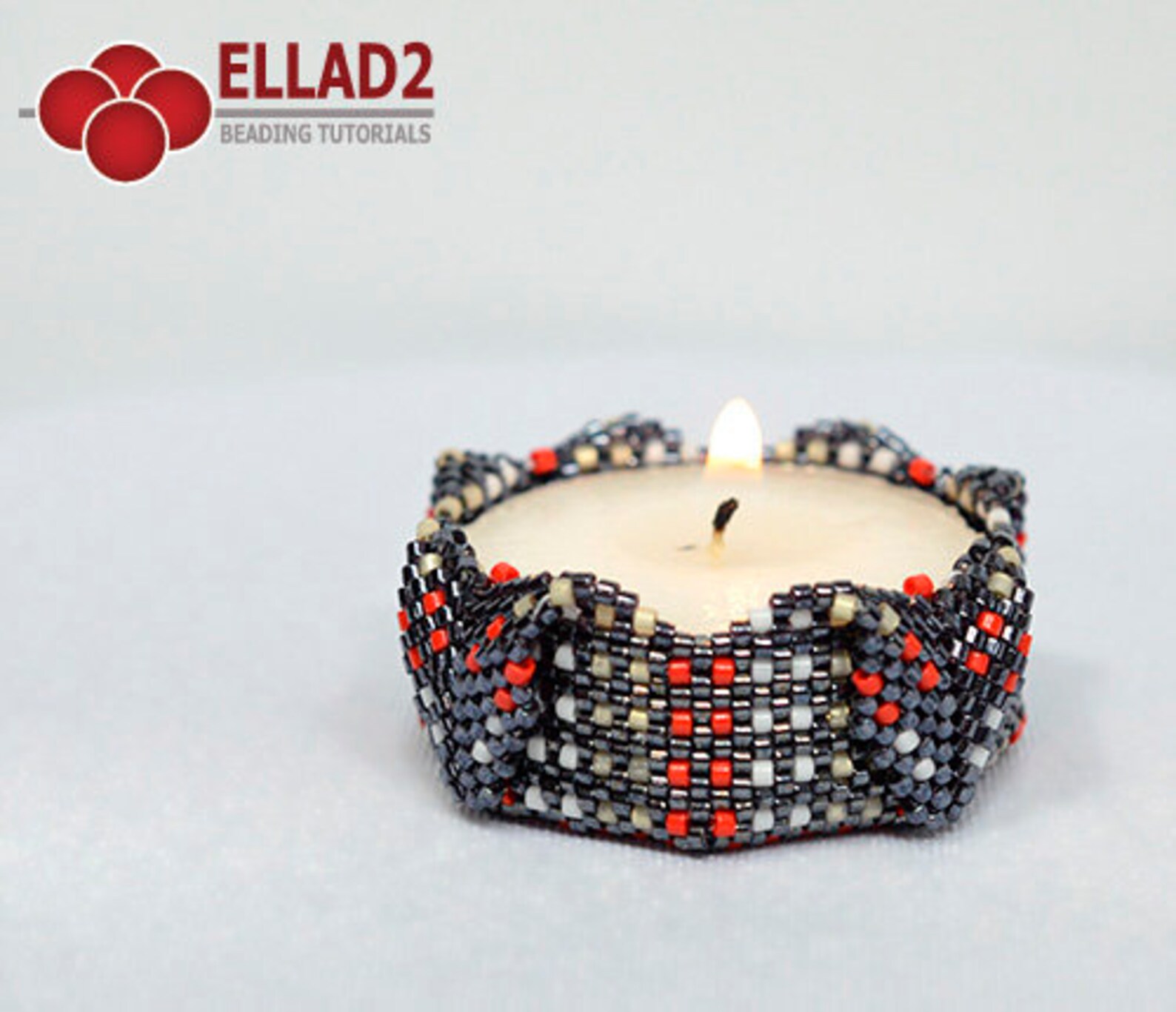 Tutorial Tea Light Holder Beading Tutorial, Beading Pattern, Instant ...
