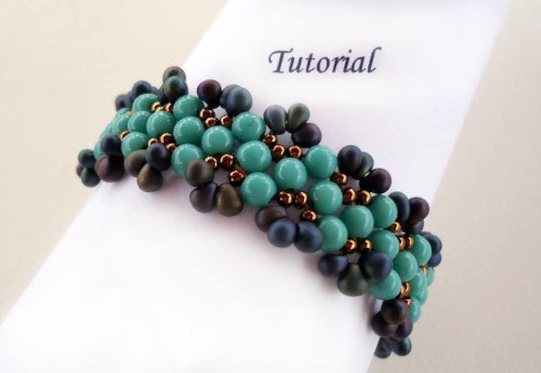 Tutorial Aruba Blue Bracelet - Bead Pattern - Etsy