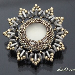 Tutorial Anais Brooch - Beading Tutorial, Instant Download, Pdf,jewelry ...