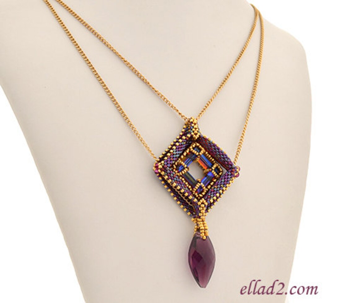 Tutorial Out of the Box Pendant - Beading Pattern, PDF - Etsy