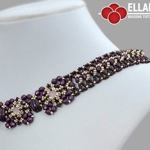 Tutorial Katja Necklace - Beading Tutorial, Beading Pattern, Necklace Tutorial, Instant Download ...