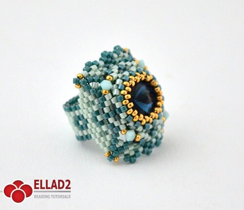 Tutorial Mint Ring-beading Tutorial Beading Pattern Ellad2 - Etsy