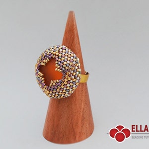 Tutorial Alisia Ring-beading Pattern,beading Tutorial,ellad2 - Etsy