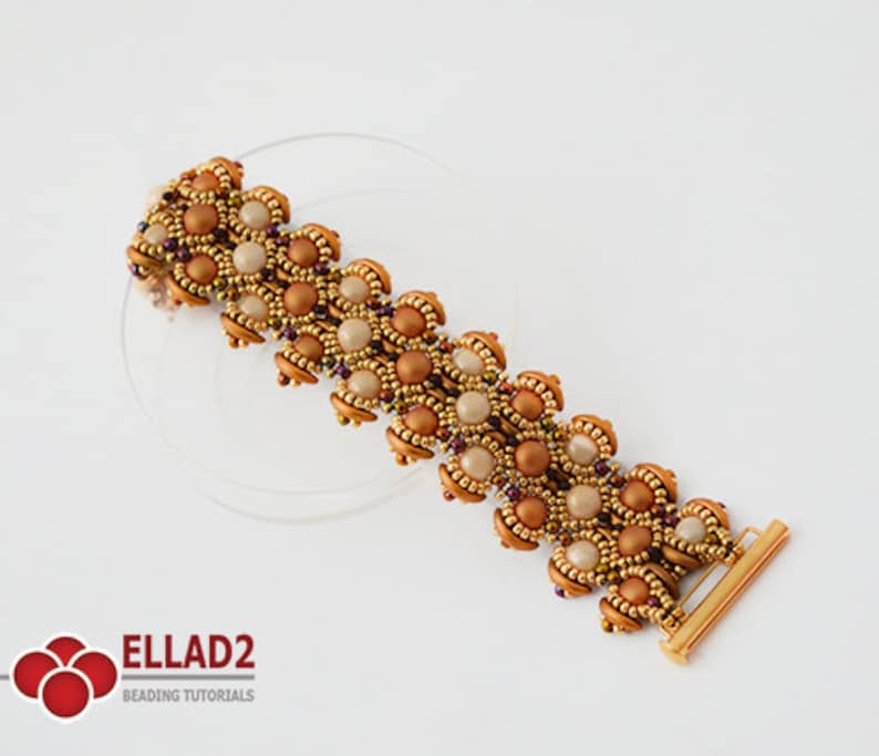 Tutorial Bracelet Letitia-beading Tutorial, Beading Pattern, Bracelet ...