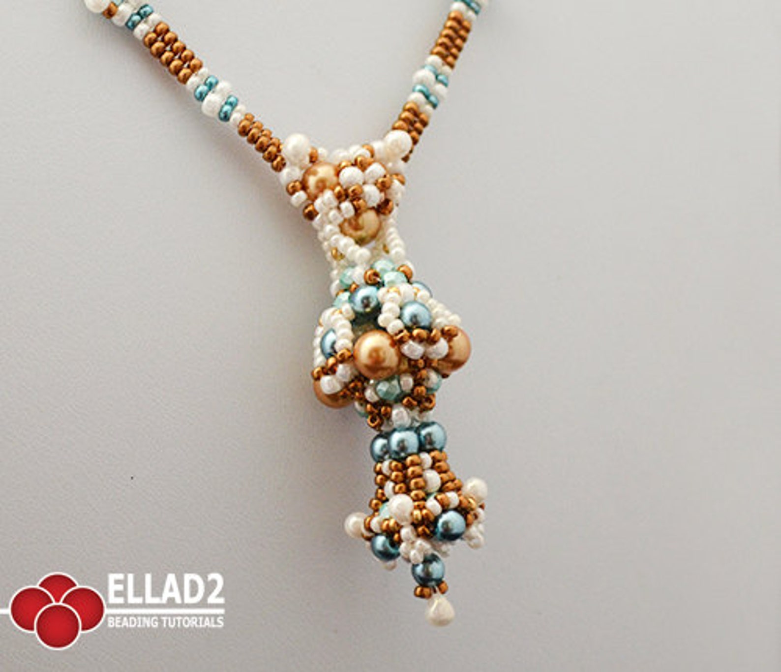 Tutorial Amalia Necklace-beading Tutorial, Beading Pattern, Necklace ...