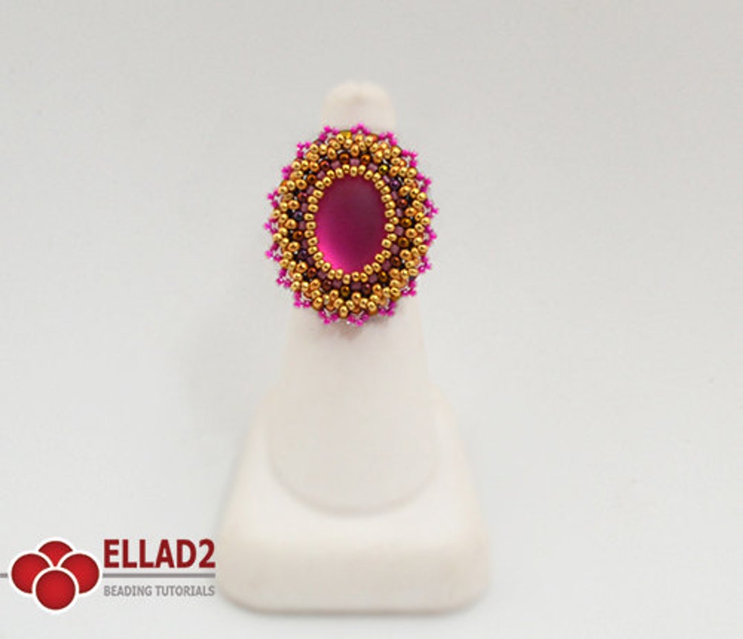 Tutorial Occoro Ring-beading Pattern, Instant Download, Jewelry Tutorial, Beading Tutorial ...