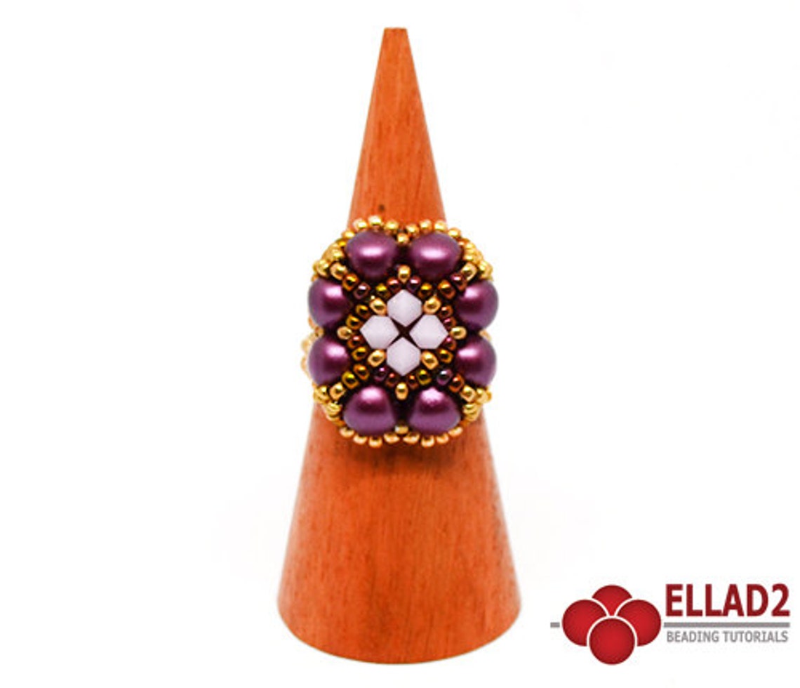 Tutorial Zoya Ring Beading Tutorial Beading Pattern - Etsy