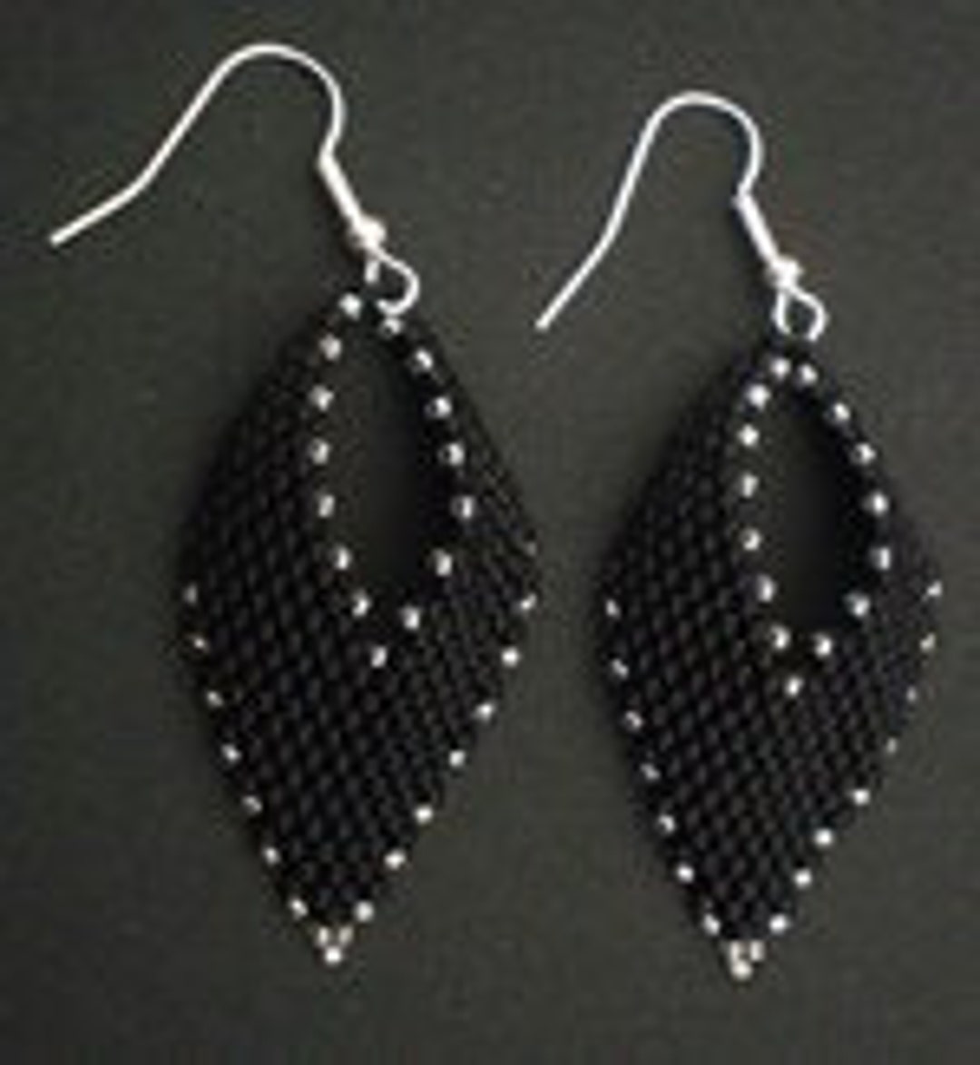 TUTORIAL Russian Leaf Earrings - Bead Pattern, Instant Download, PDF ...