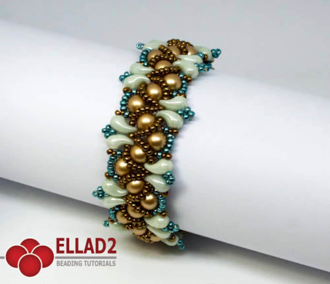 Tutorial Wave Bracelet Beading Tutorial Beading Pattern - Etsy