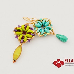 Tutorial Libby Earrings-beading Tutorial, Instant Download,ellad2 - Etsy