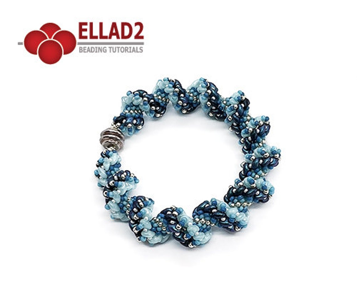 Tutorial Thea Bracelet Spiral Stitched Bracelet Beading - Etsy