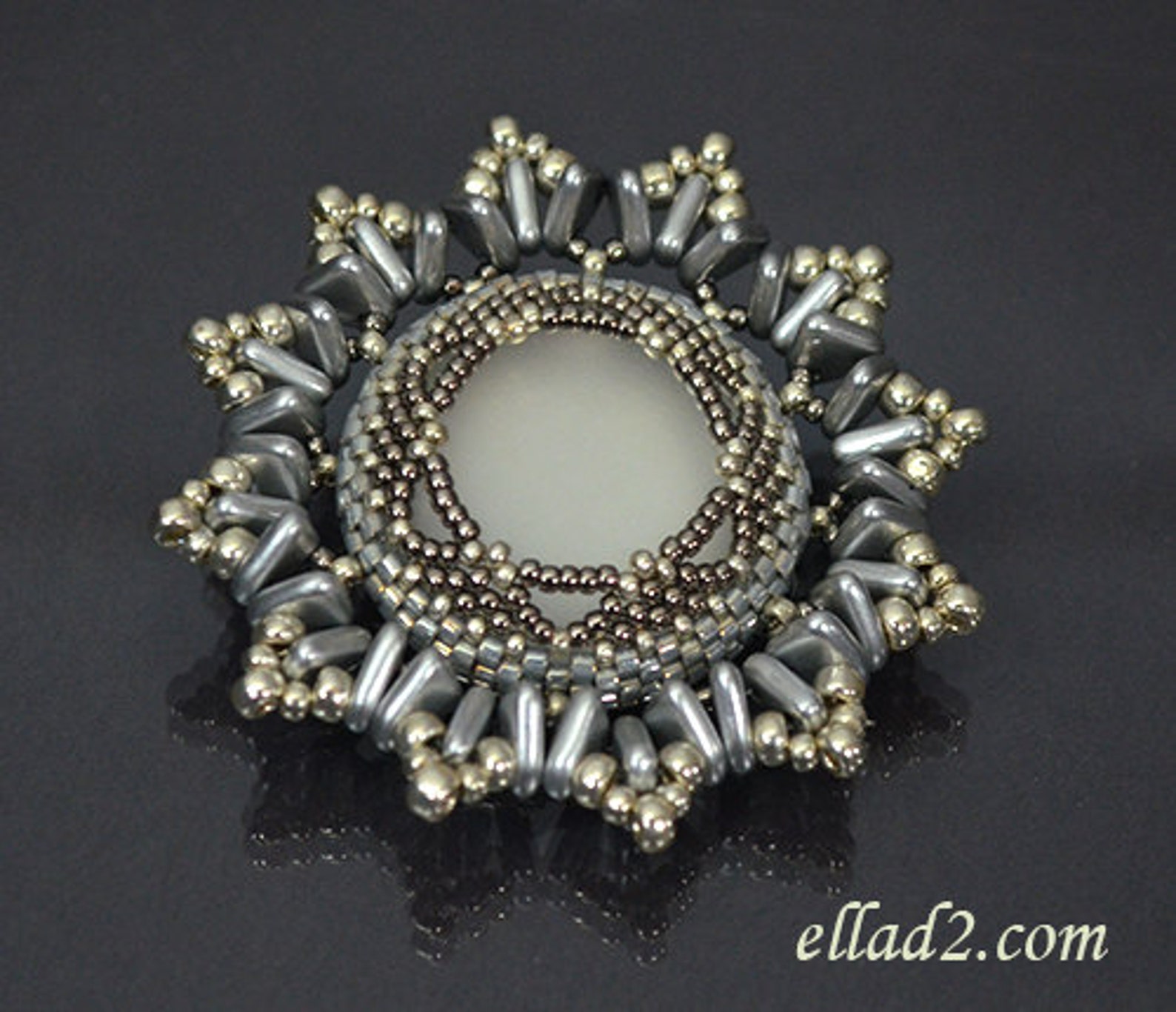 Tutorial Anais Brooch Beading Tutorial Instant Download - Etsy