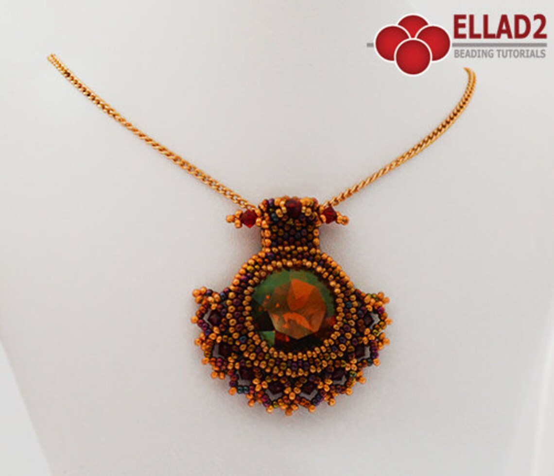 Tutorial Inca Pendant Beading Pattern Pendant Patterns | Etsy