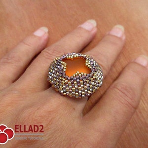 Tutorial Alisia Ring-beading Pattern,beading Tutorial,ellad2 - Etsy