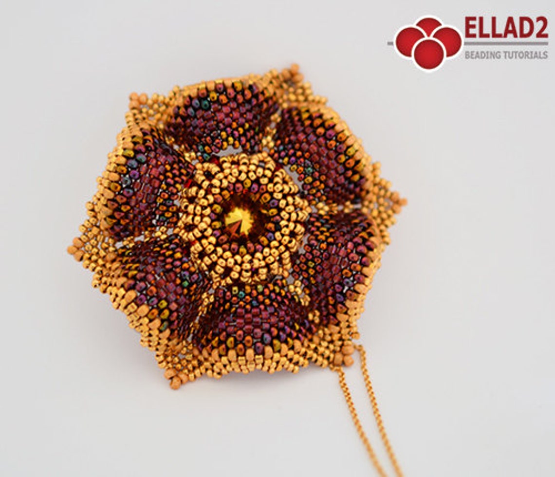 Tutorial Loulou Pendant-beading Tutorialbeading - Etsy India