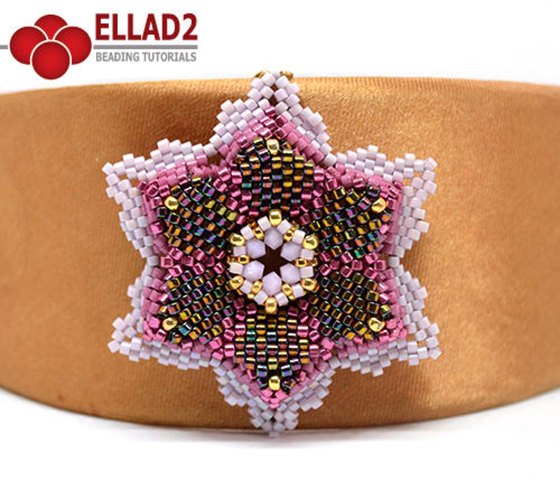 Tutorial Keya Pendant Beading Tutorial Flower-shaped - Etsy