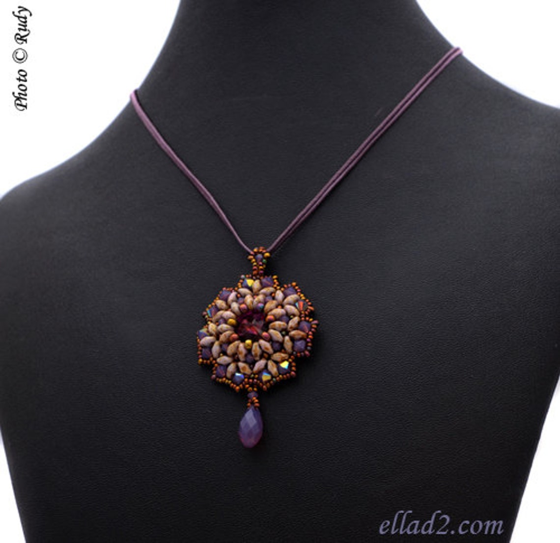 Tutorial Maho Pendant Beading Tutorials PDF Format - Etsy