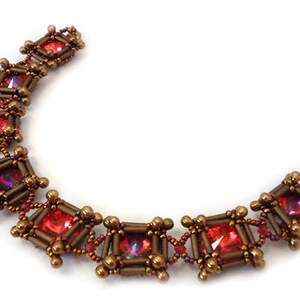 Bugle Square Bracelet - Beading Tutorial PDF - Etsy