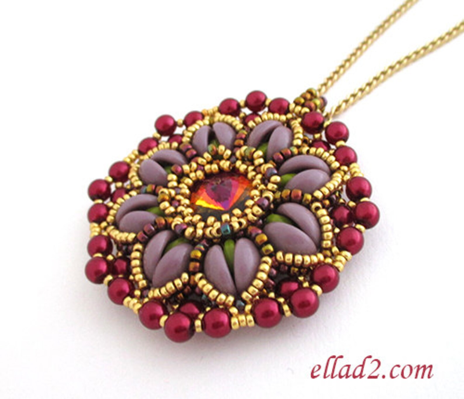 Tutorial Aurora Pendant Beading Tutorial PDF Instant - Etsy