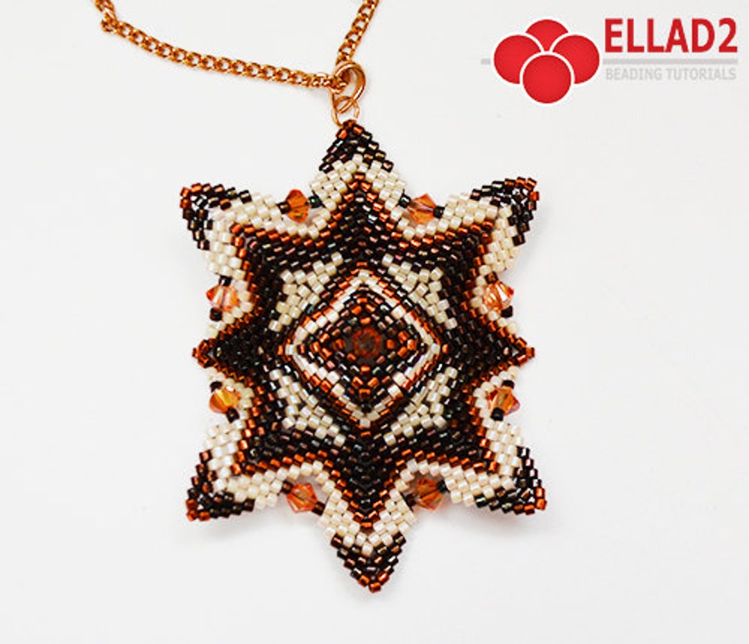 Tutorial Ida Pendant - Beading Pattern Pendant,beading Tutorial, Design ...