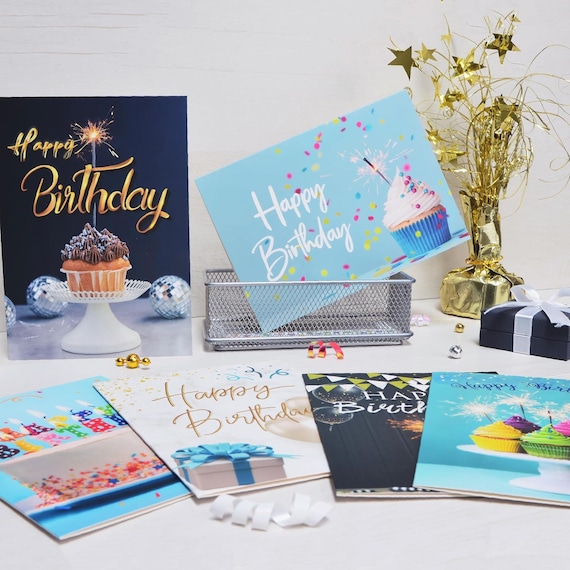 Birthday Card Pack 100 Birthday Cards With Envelopes - 20 Unique ...