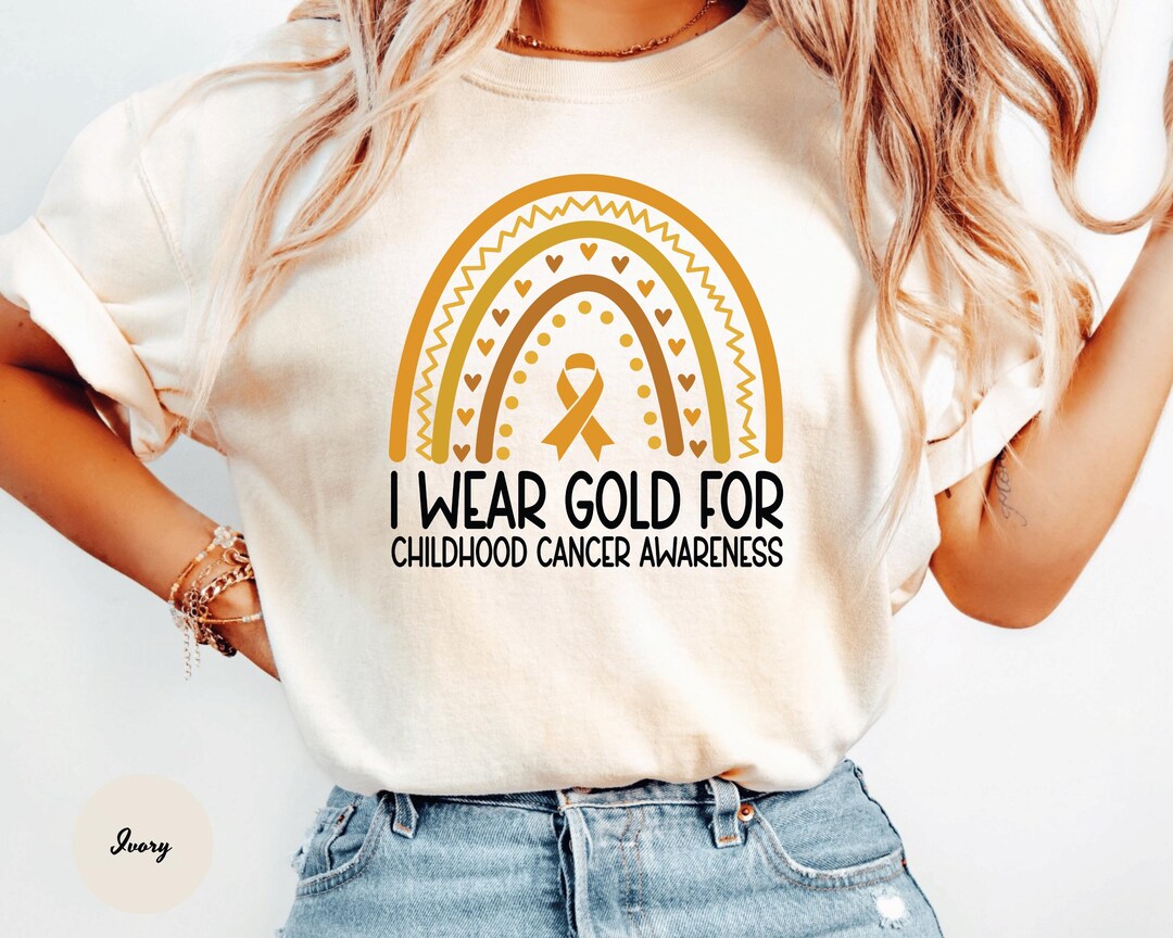 Comfort Colors® Childhood Cancer Shirt We Fight Together Cancer Support ...