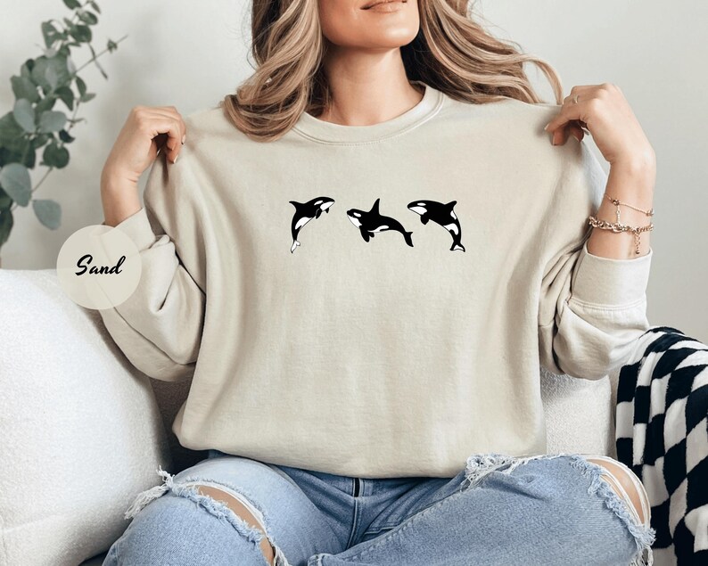 Vintage Orca Whale Sweater,women's Whale Sweatshirt,toddler Whale ...