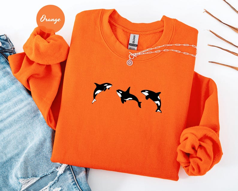 Vintage Orca Whale Sweater,women's Whale Sweatshirt,toddler Whale ...