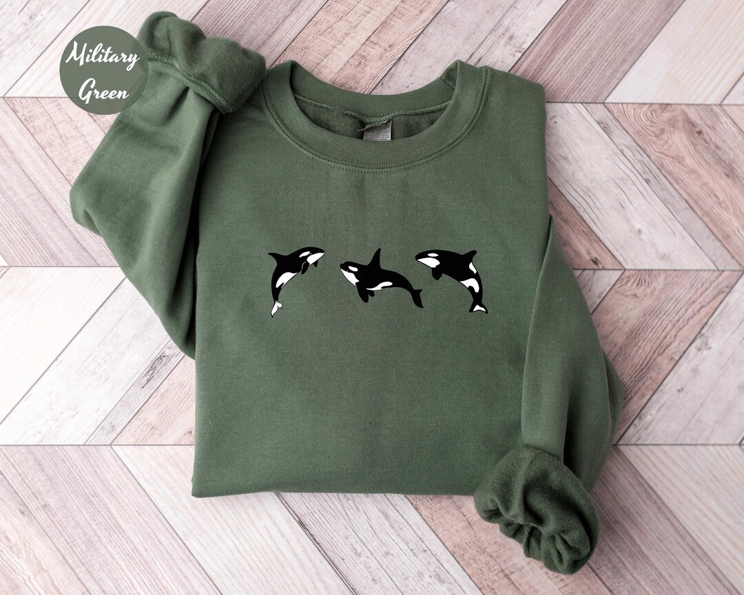 Vintage Orca Whale Sweater,women's Whale Sweatshirt,toddler Whale ...