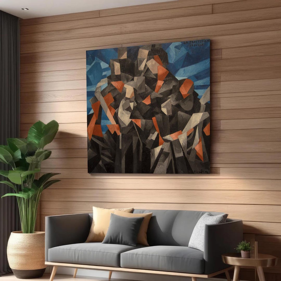 Francis Picabia 'the Procession, Seville' Canvas Wall Art - Etsy