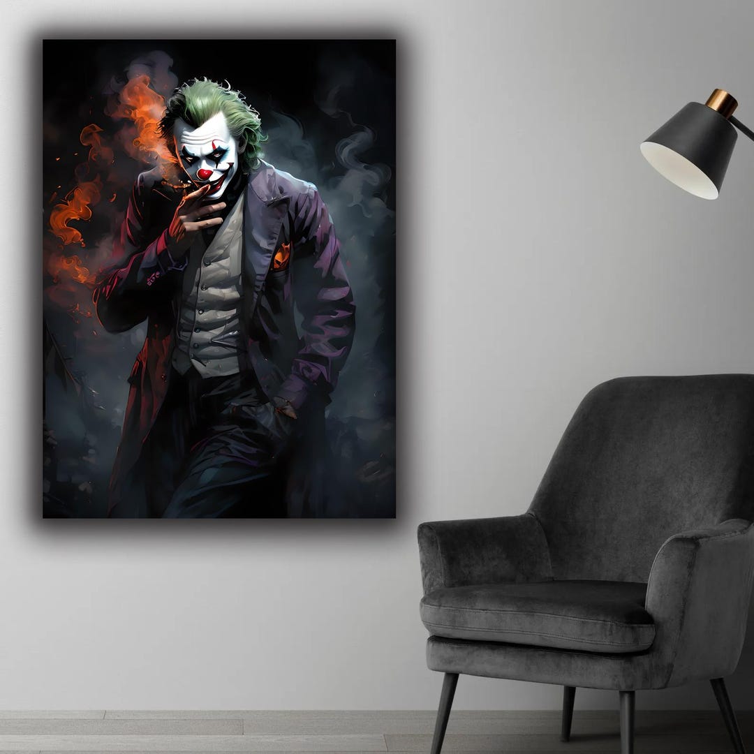 Joker Canvas, Life Abstract, Canvas Wall Art, Abstract Wall Art, Cinema ...