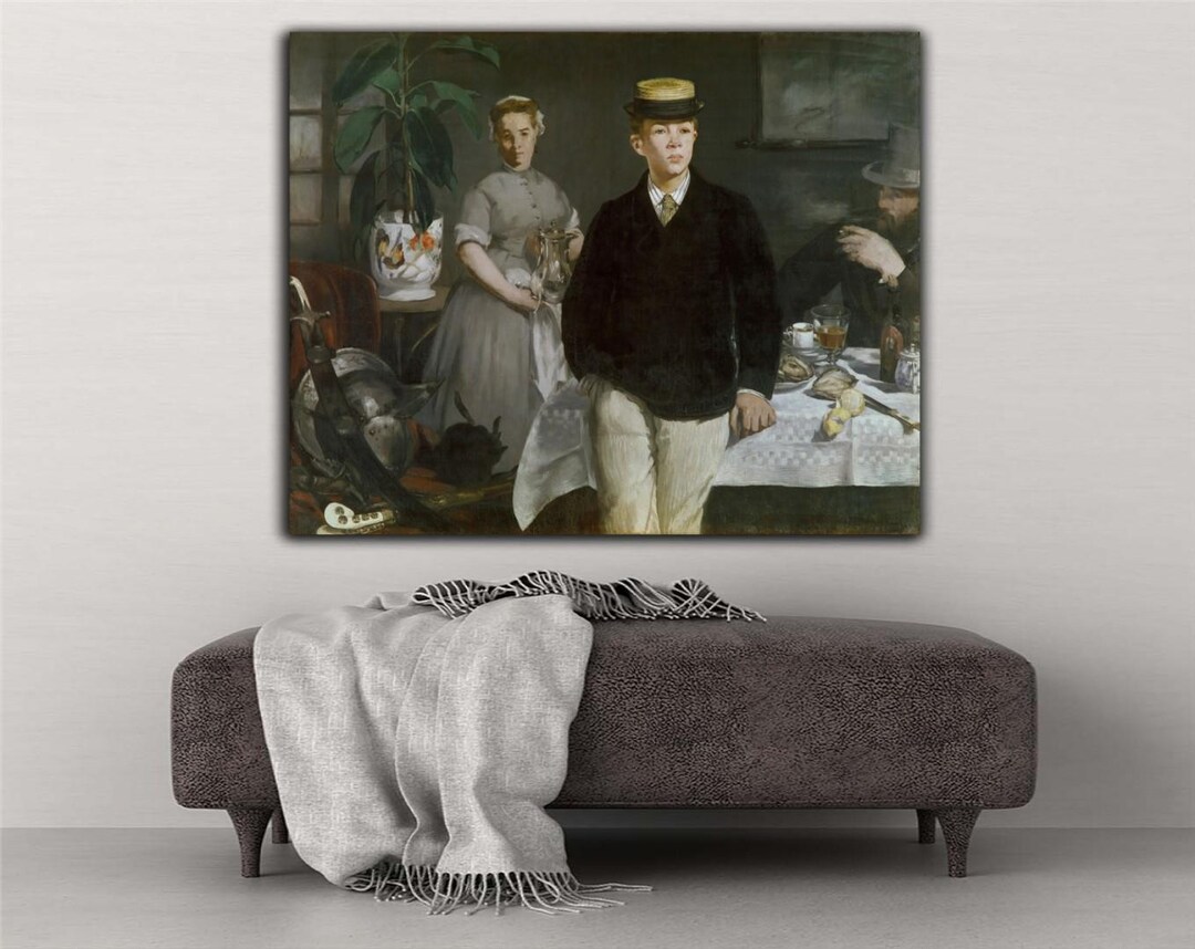 Édouard Manet Luncheon in the Studio (1868) | Impressionist Masterpiece ...