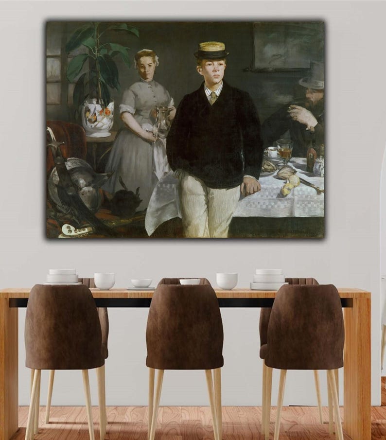 Édouard Manet Luncheon in the Studio (1868) | Impressionist Masterpiece ...