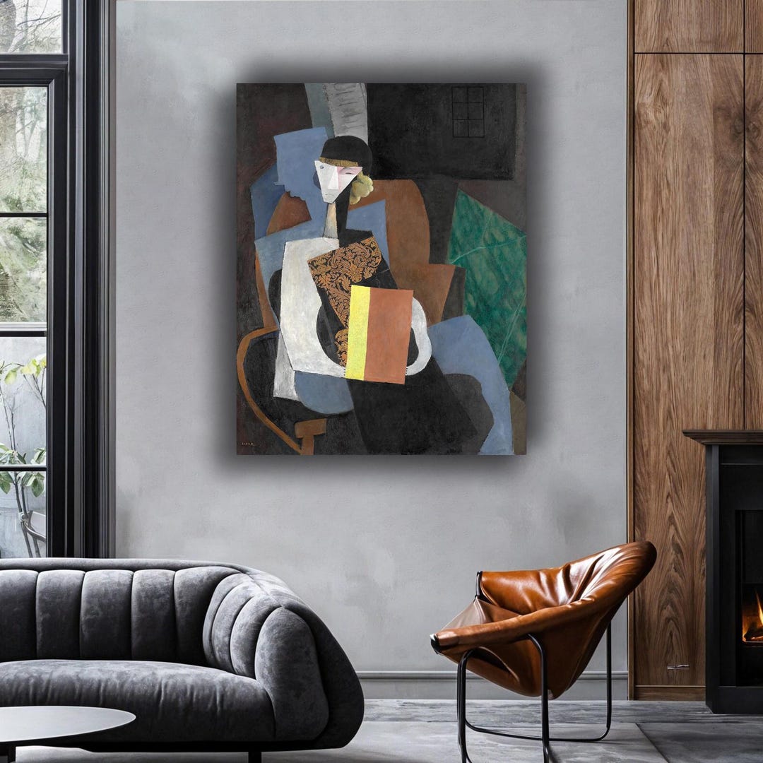 Diego Rivera Portrait Canvas Print: Marevna, 1915 - Modern Art - Etsy