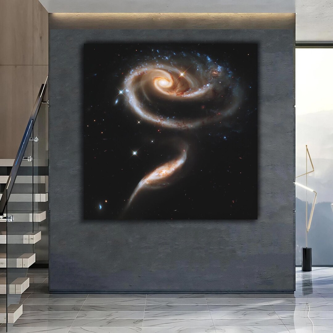 NASA Hubble Rose of Galaxies | Cosmic Space Wall Art | Astronomy Lovers ...