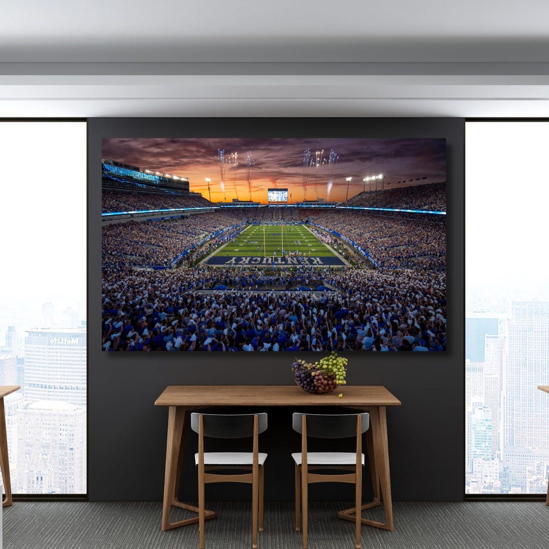 Kroger Field Canvas Print: Kentucky Wildcats Stadium Art - Etsy