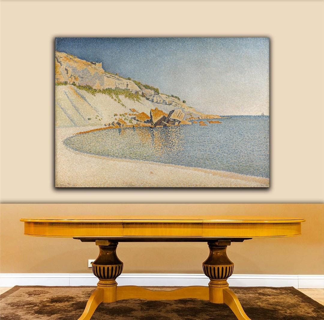 Paul Signac Seascape Canvas Print - Neo Impressionist Coastal Painting ...