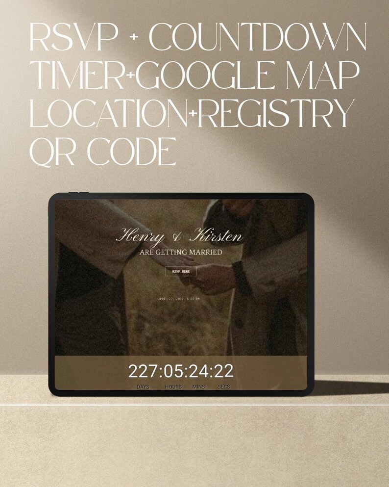 Vinatge Wedding Canva Website Template| Editable Canva Digital ...