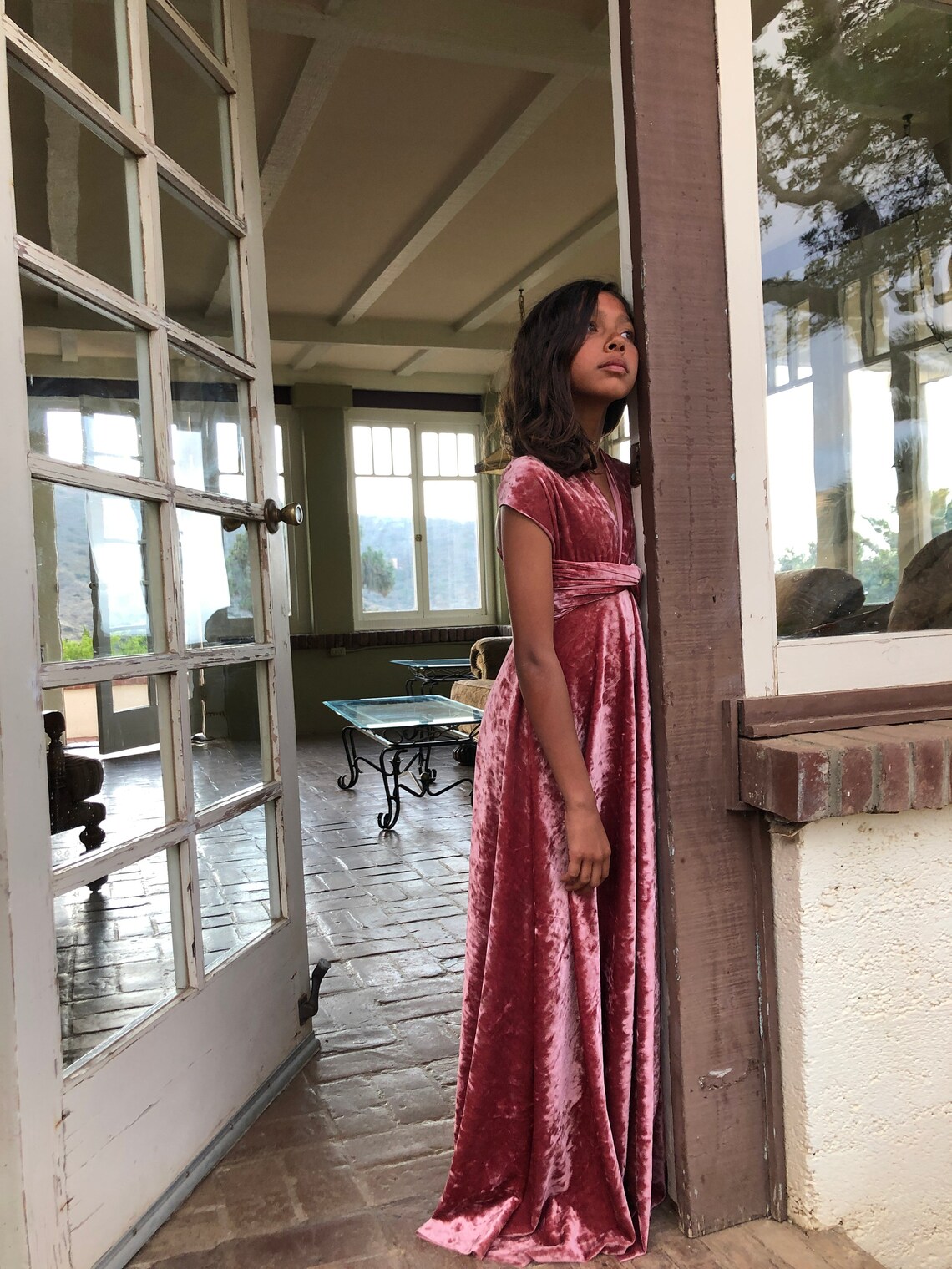 Girl's Long Velvet Multiway Infinity Dress 20 Colors - Etsy