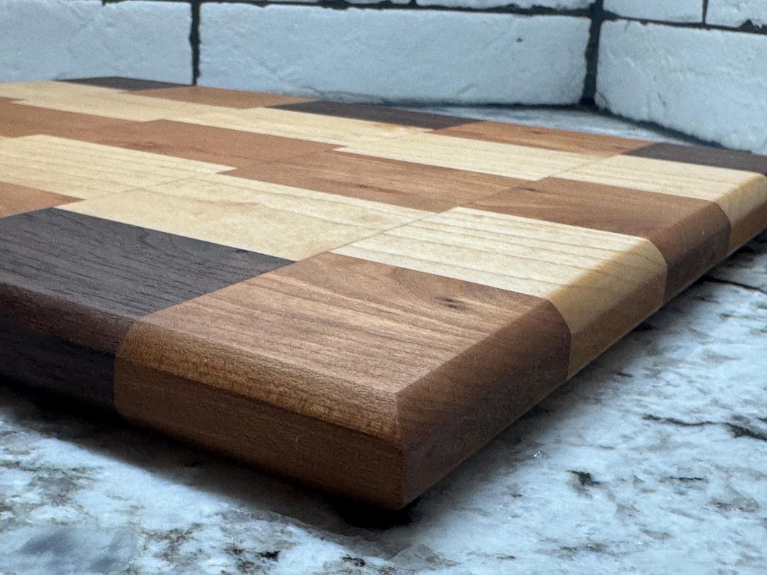 Handcrafted Artisan Cutting Board - Checker Board Style 12" X 14" - Etsy