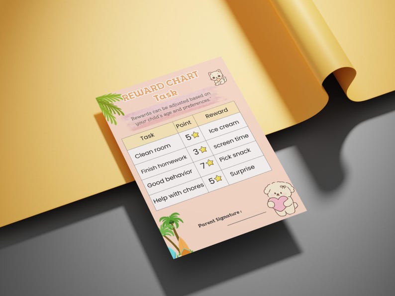 Kid Routine Chart Printable| Daily Schedule & Behavior Planner|morning ...