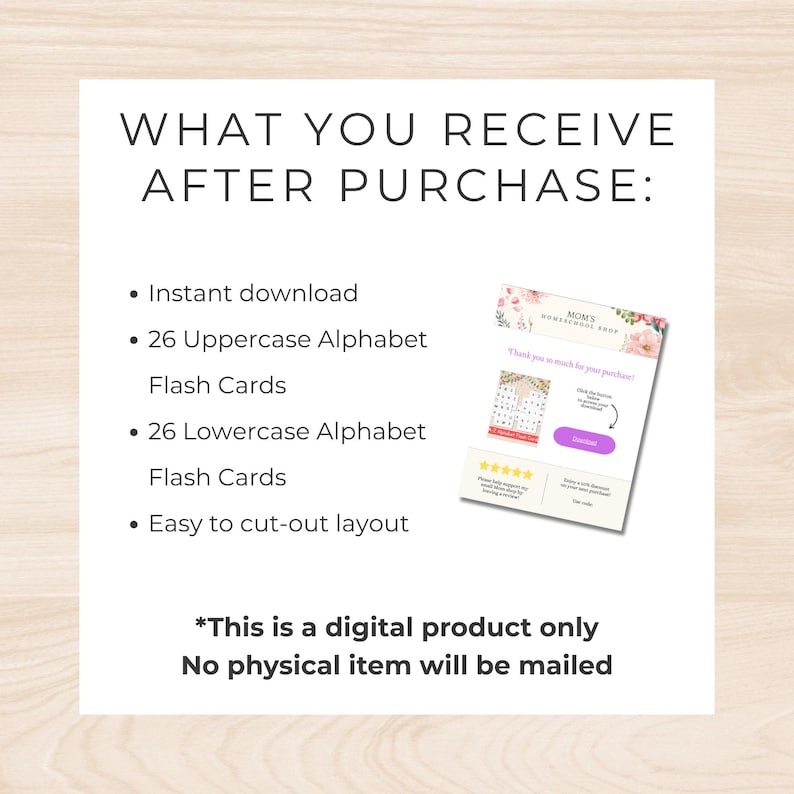 Preschool Alphabet Flash Cards, Uppercase & Lowercase Letters for ...
